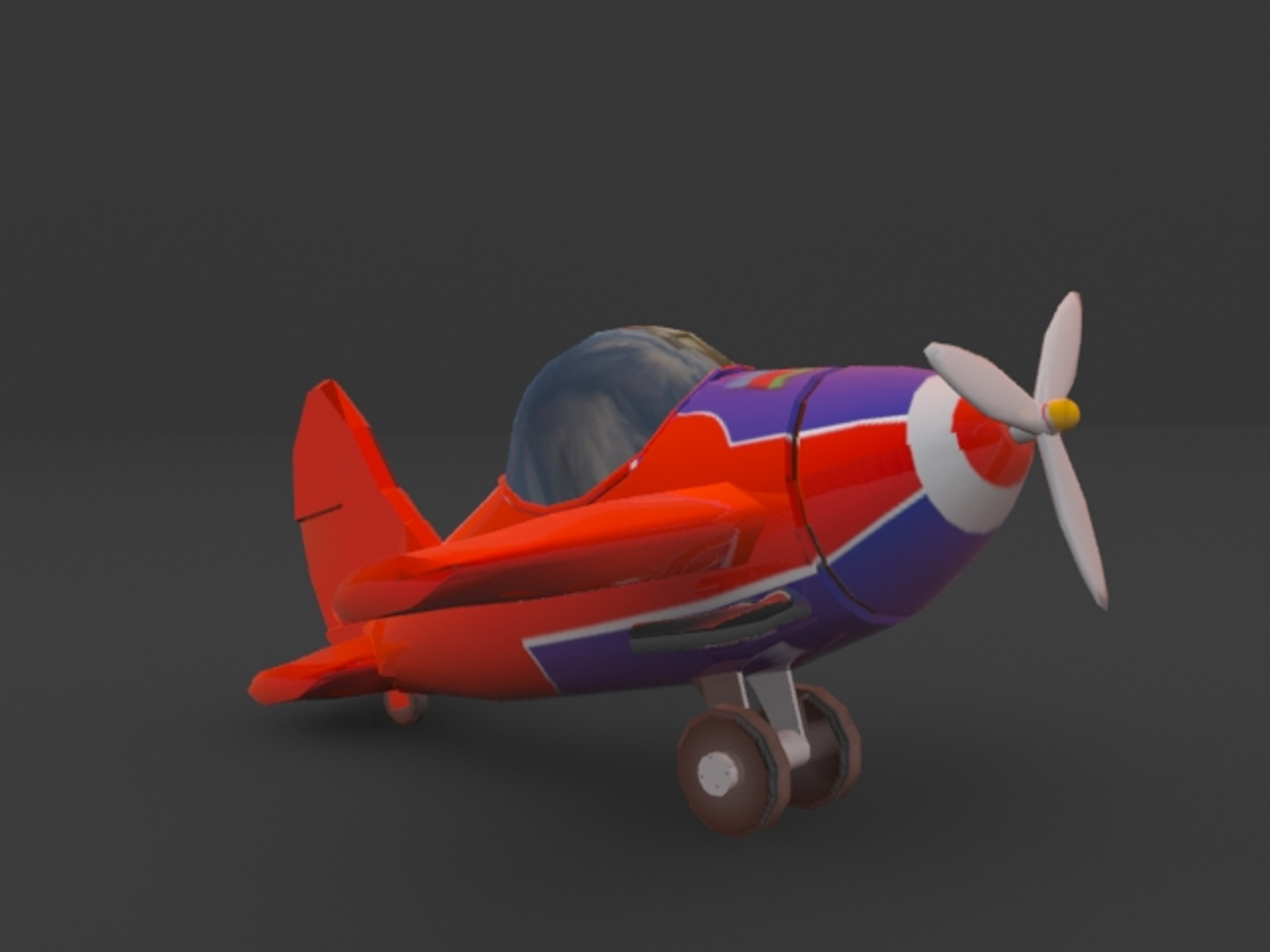 3d Model Toon Plane