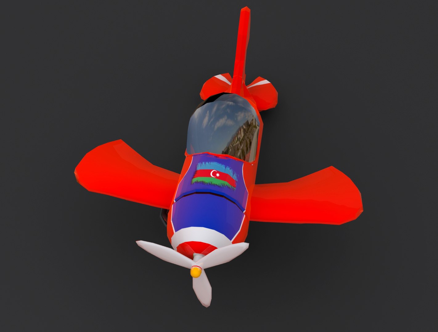 3d Model Toon Plane