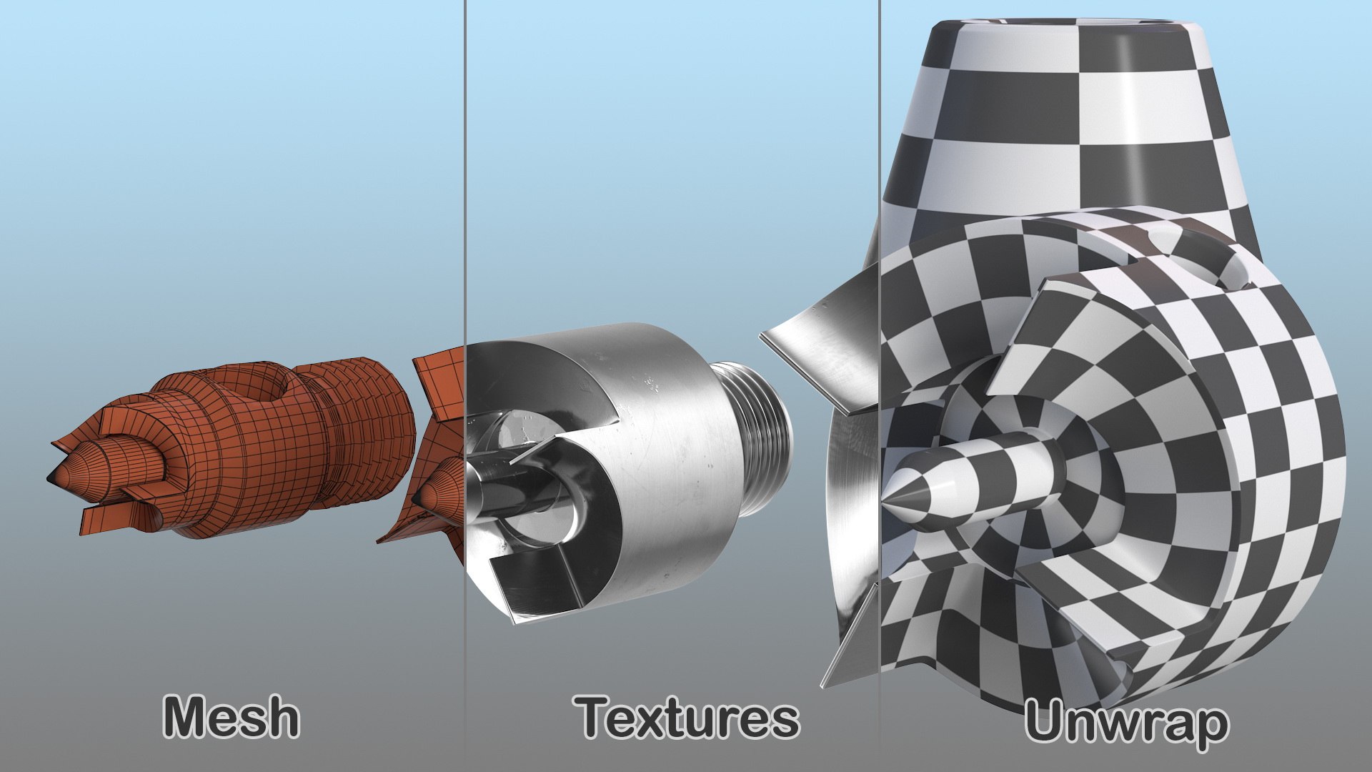 3D multi spur drive center - TurboSquid 1609736