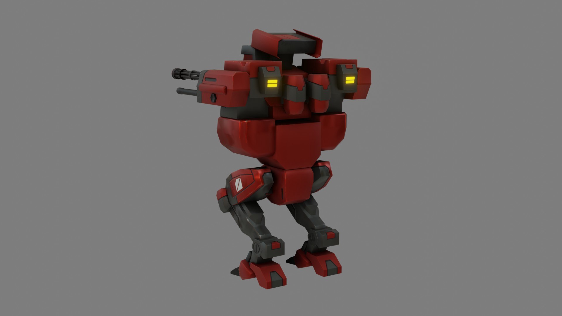 SF Light Weight Mech - Low Poly - Game Ready - PBR 3D Model ...
