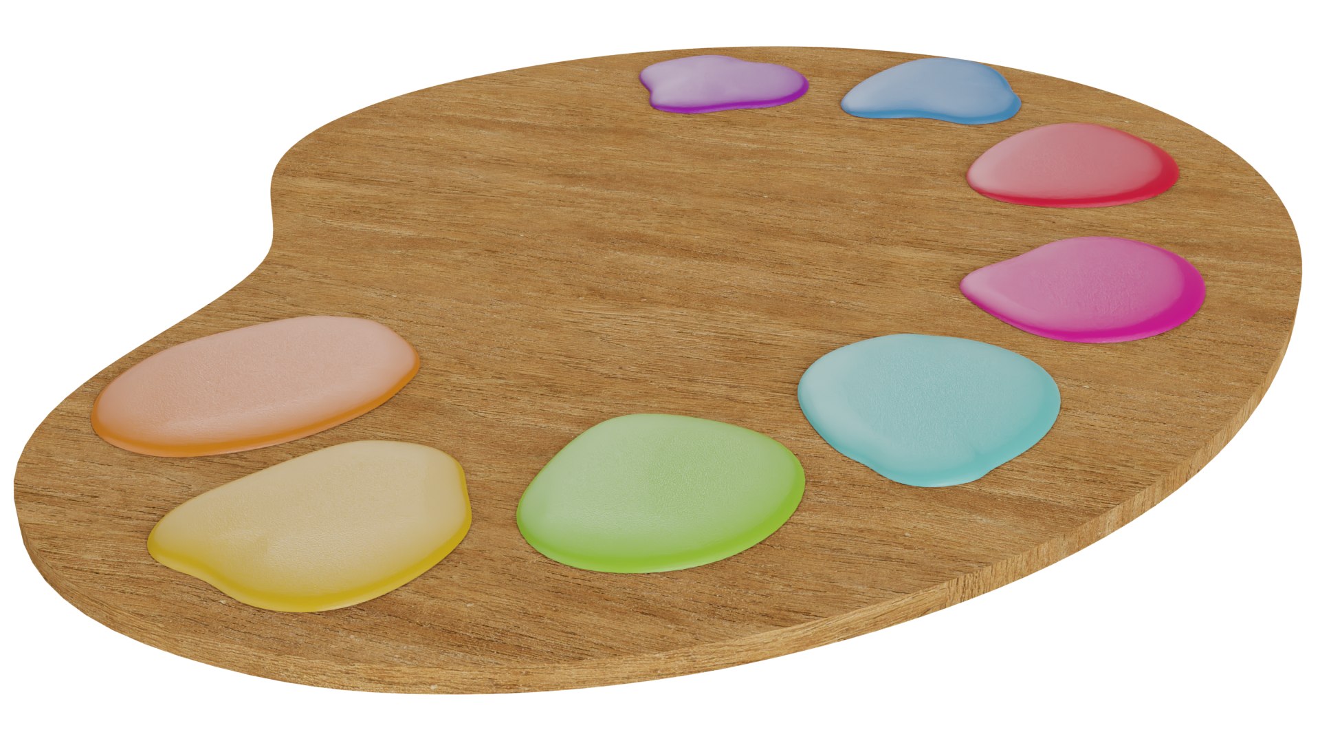 Water Color Plate 3D Model - TurboSquid 2230968