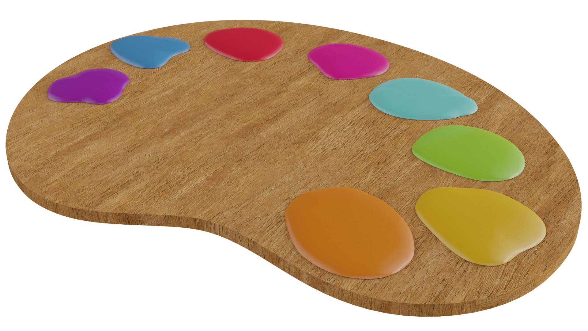 Water Color Plate 3D Model - TurboSquid 2230968