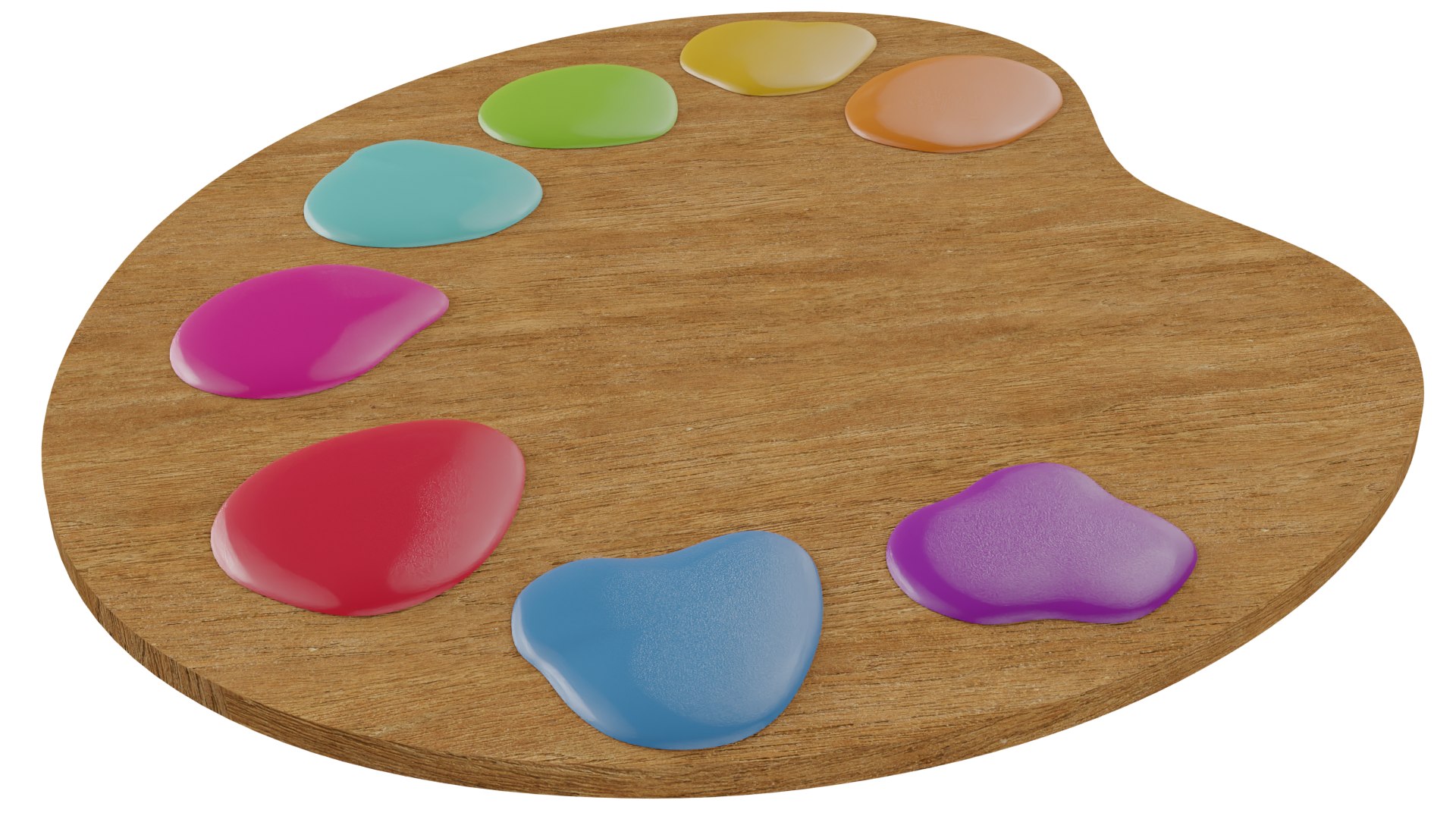 Water Color Plate 3D Model - TurboSquid 2230968