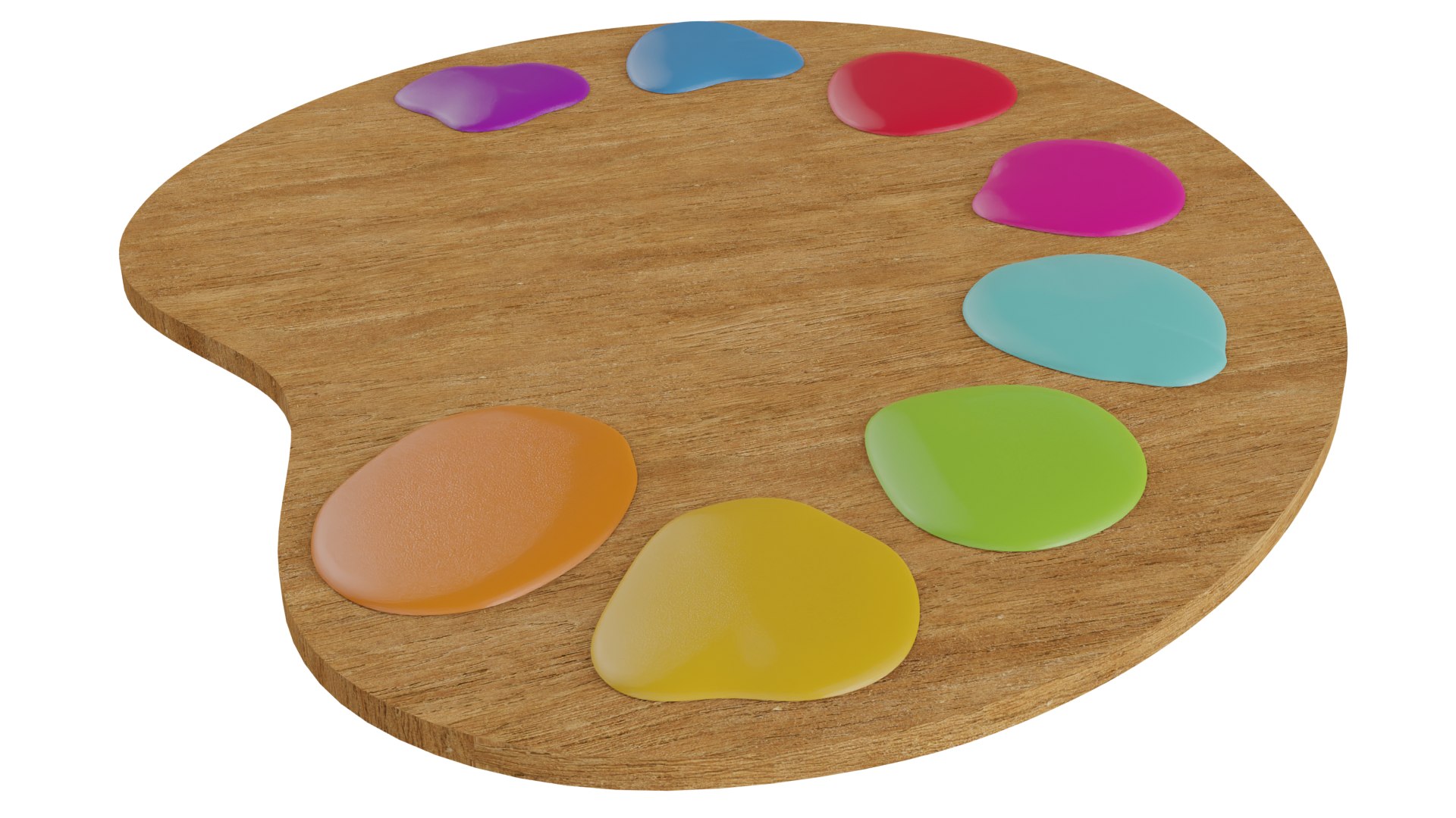 Water Color Plate 3D Model - TurboSquid 2230968