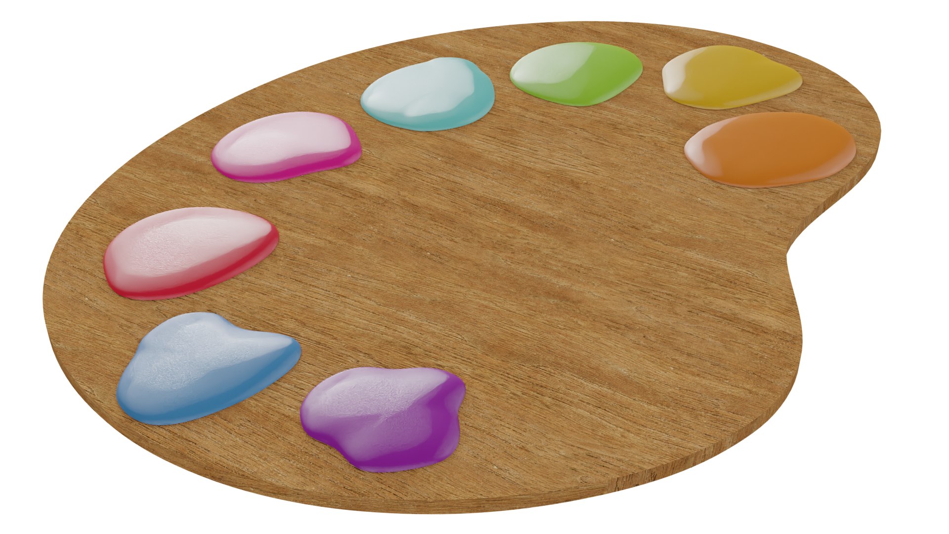 Water Color Plate 3D Model - TurboSquid 2230968