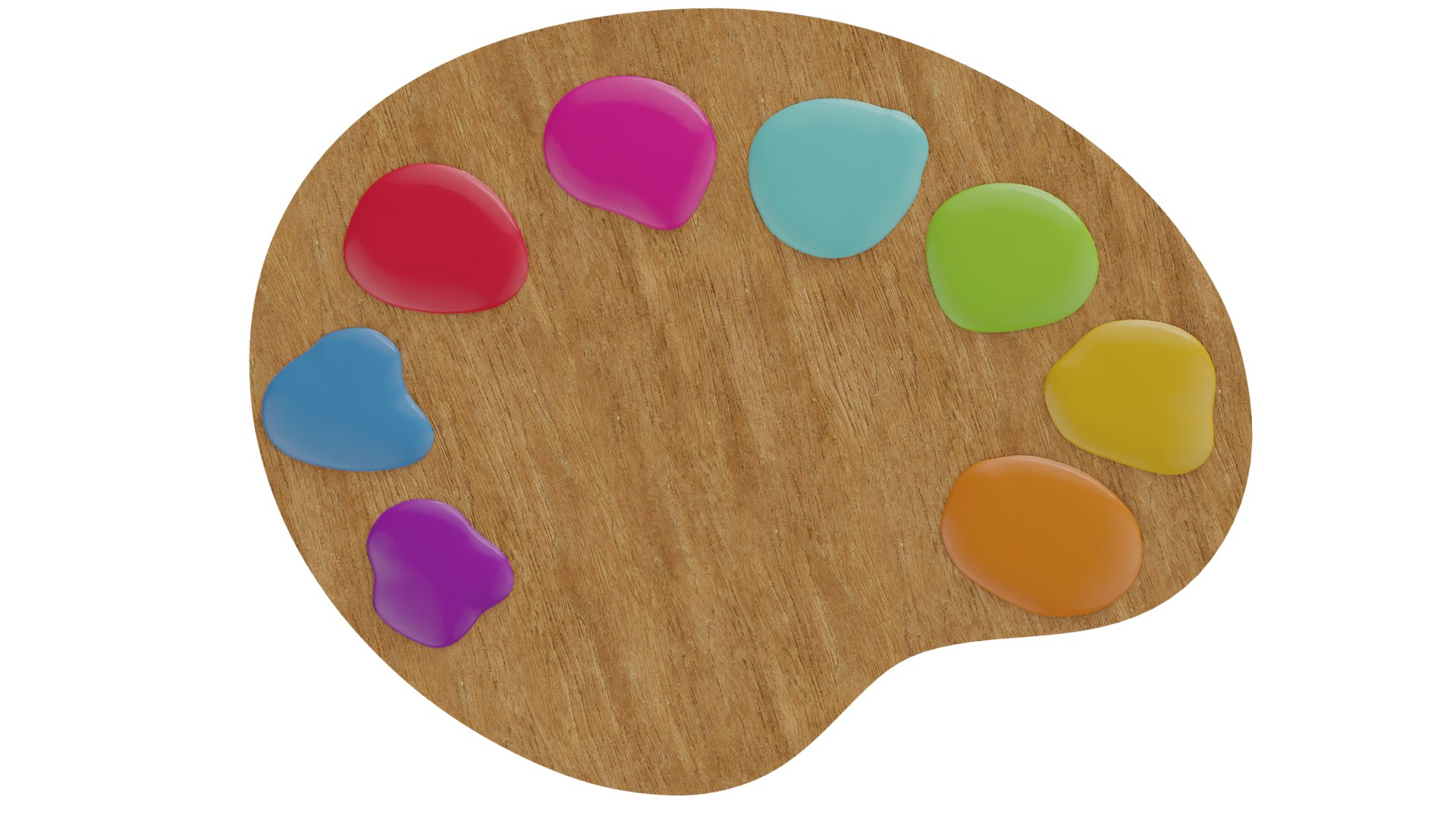 Water Color Plate 3D Model - TurboSquid 2230968