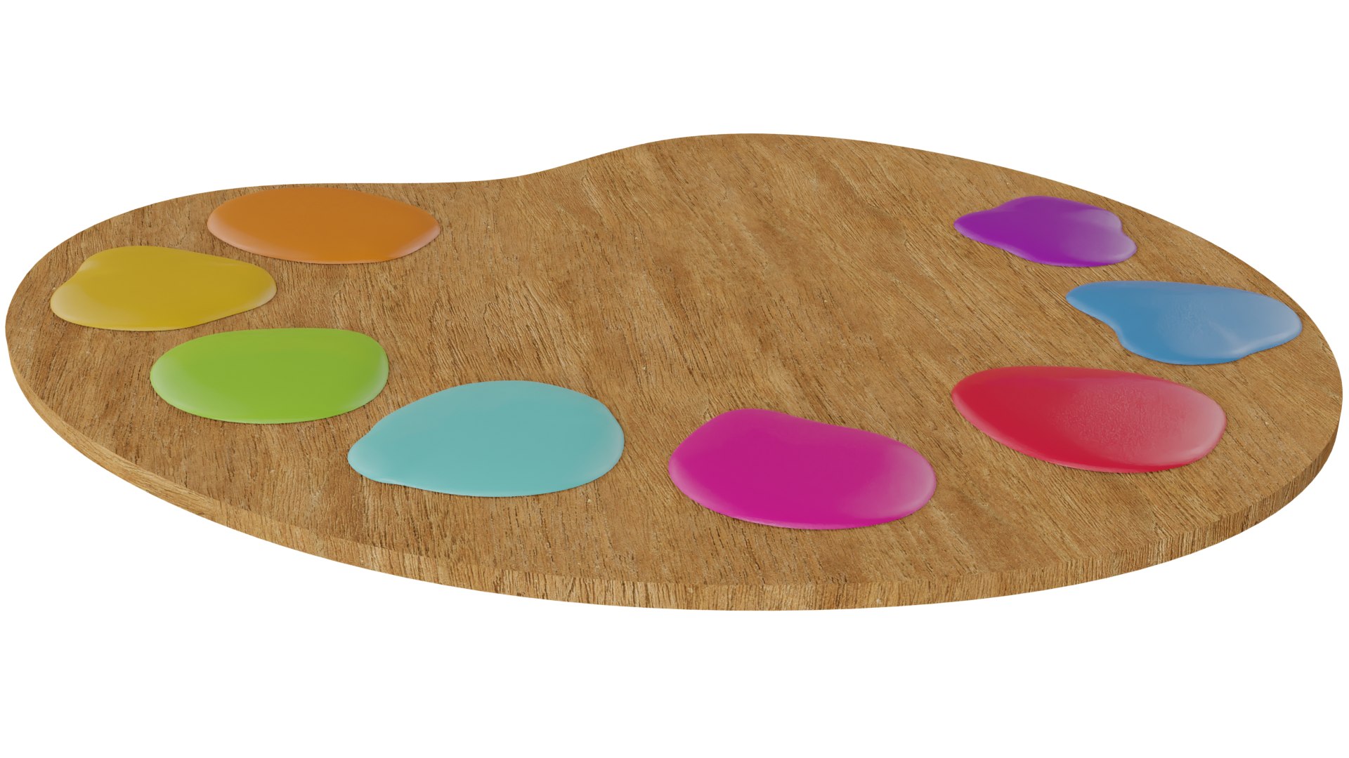 Water Color Plate 3D Model - TurboSquid 2230968