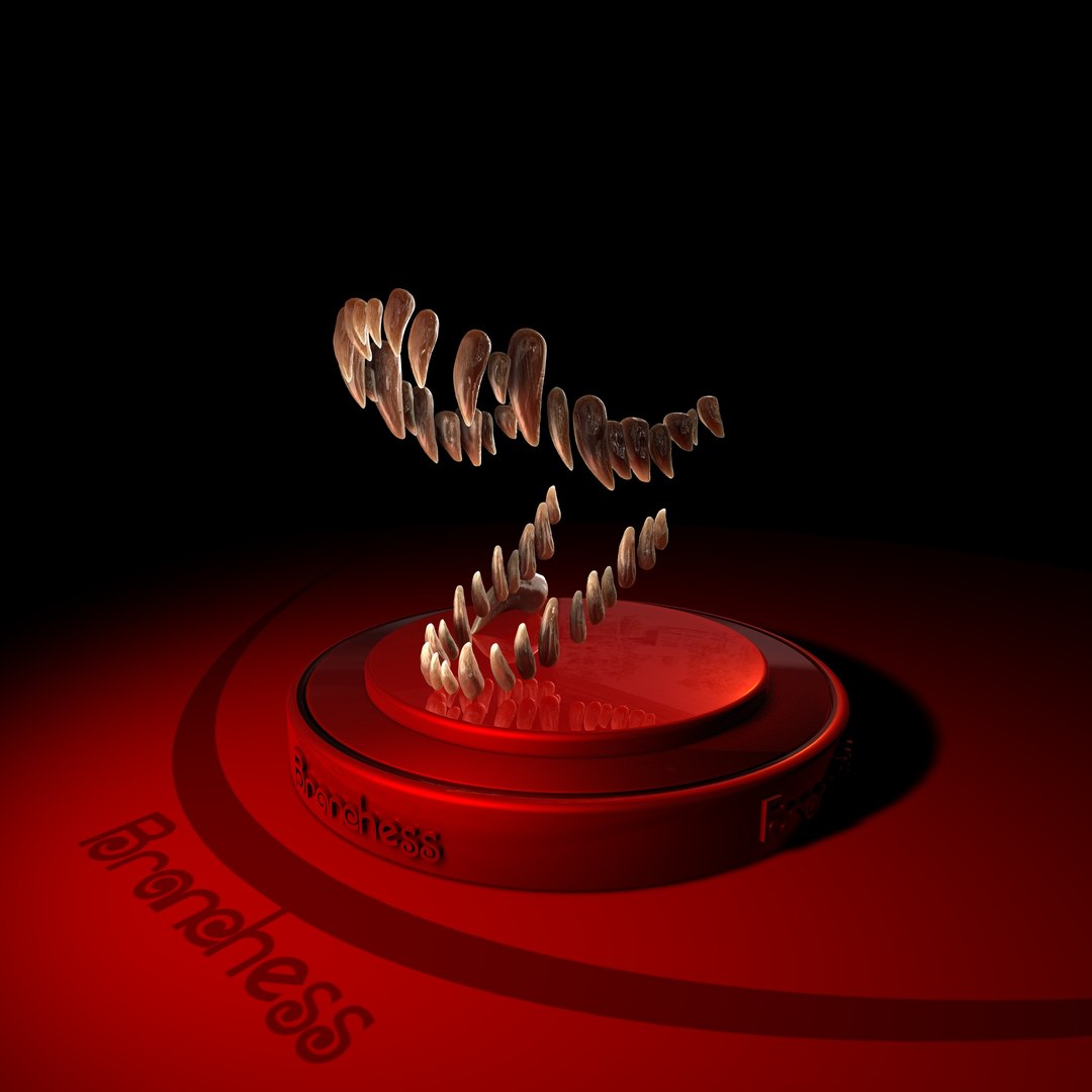 3d teeth dinosaur claw model