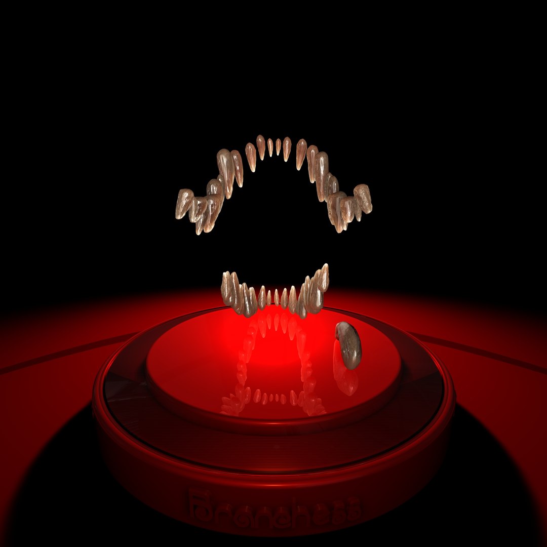 3d teeth dinosaur claw model