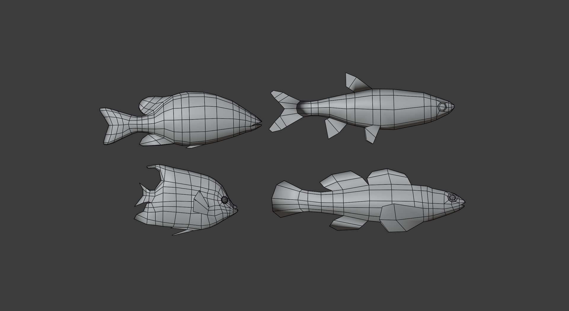 3D Fish Collection Low-poly - TurboSquid 2001339