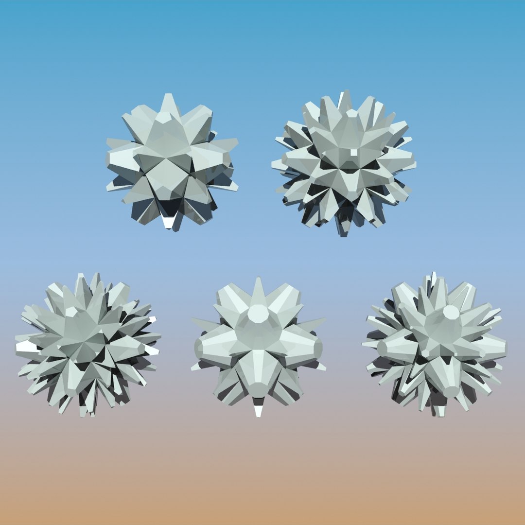 geometric shape pack 3d model