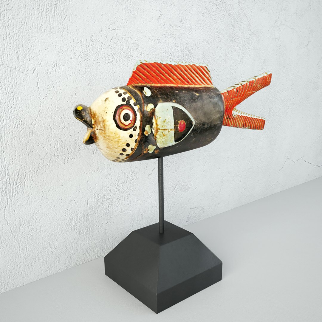 3D Mali Wood Bozo Fish Puppet 2 - TurboSquid 2129772