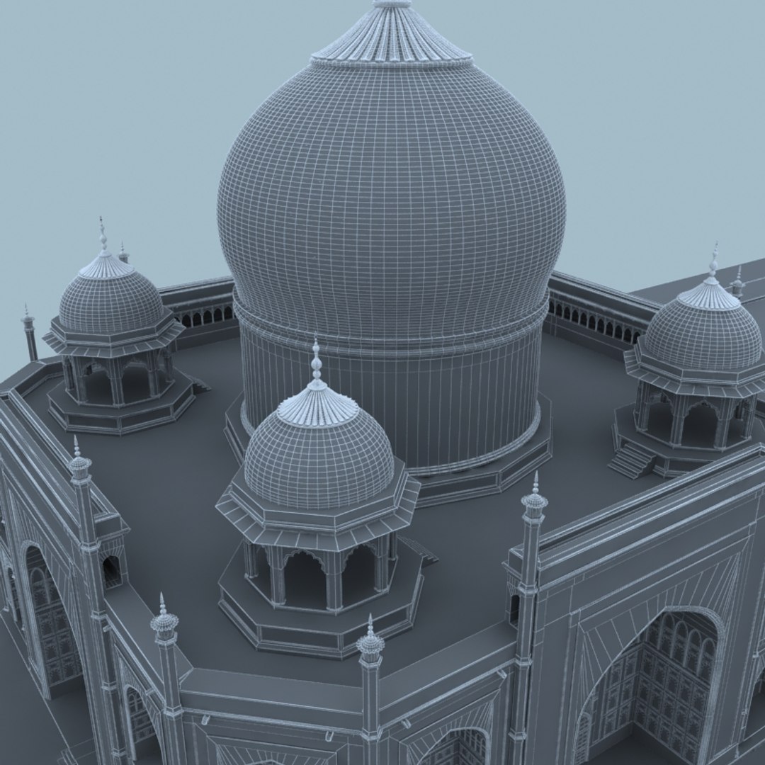 taj mahal 3d model