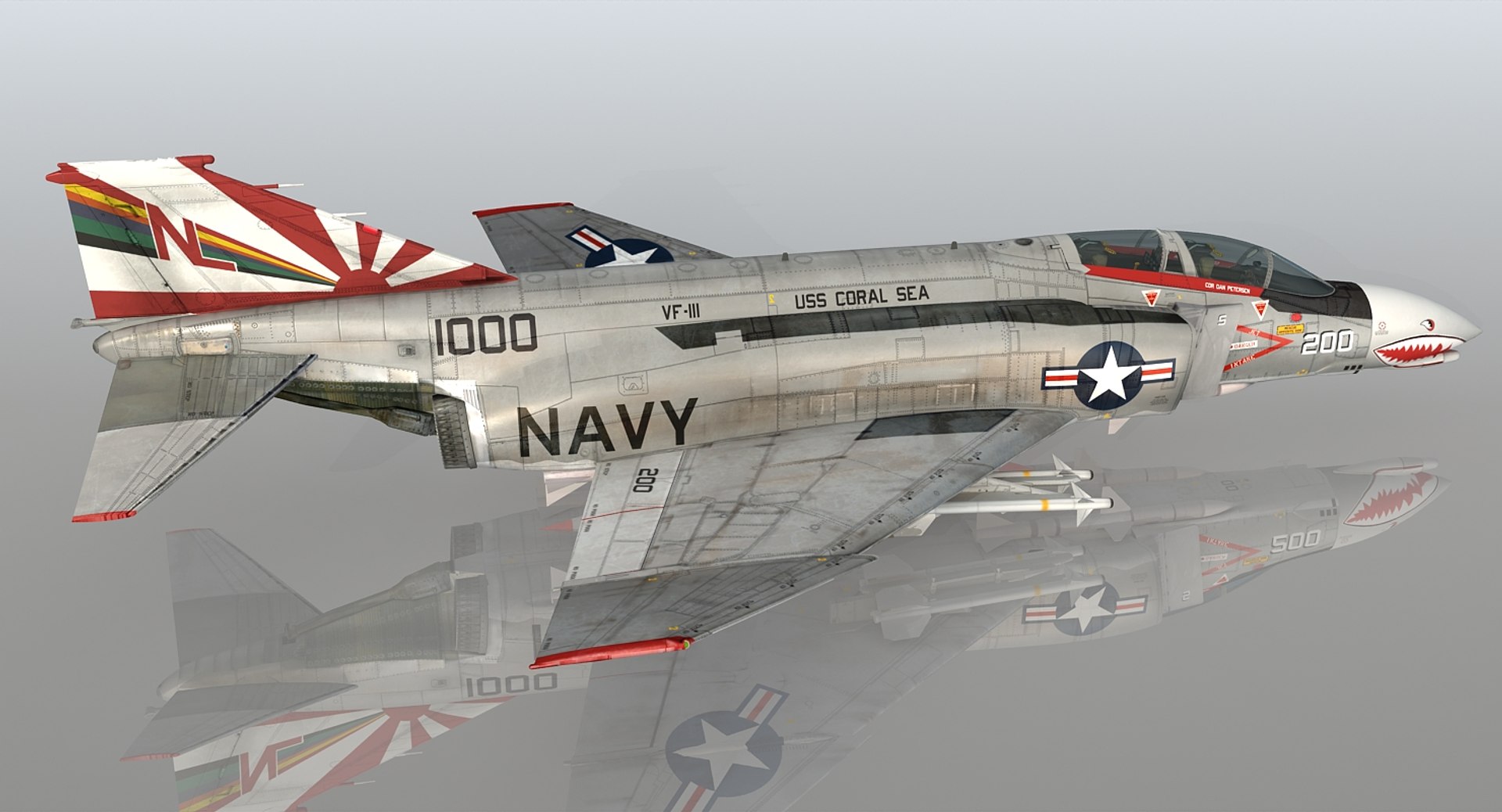 F4 BN Phantom II Sundowners VF-111 3D Model - TurboSquid 1780177