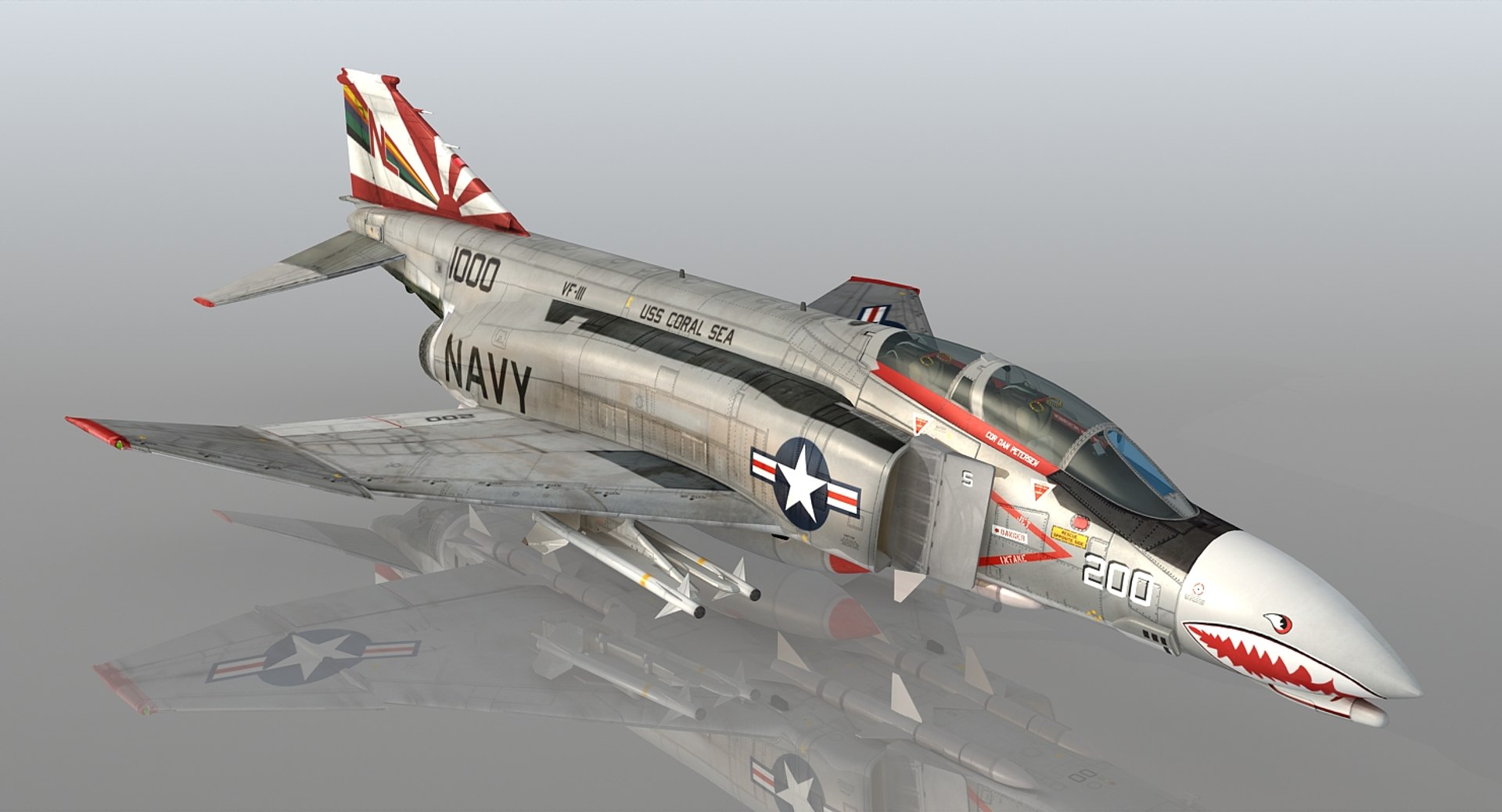 F4 BN Phantom II Sundowners VF-111 3D Model - TurboSquid 1780177