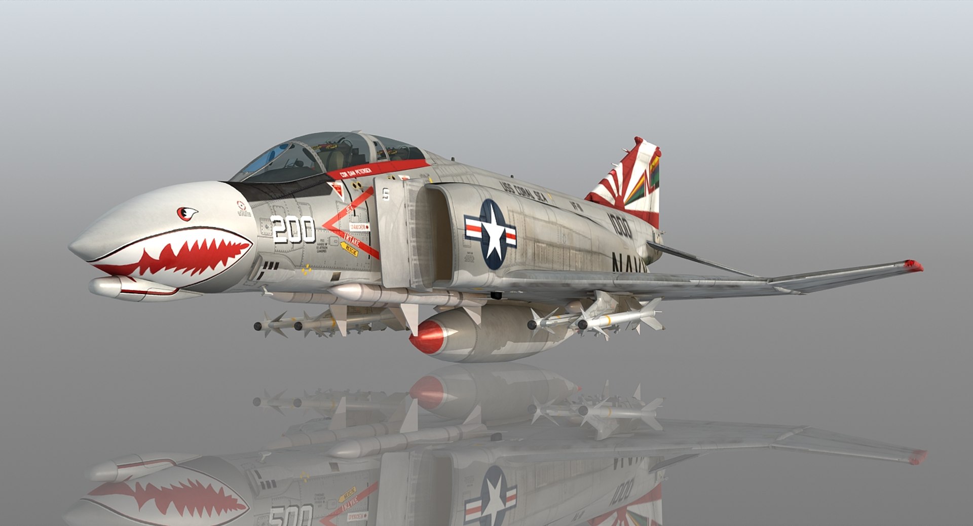 F4 BN Phantom II Sundowners VF-111 3D Model - TurboSquid 1780177