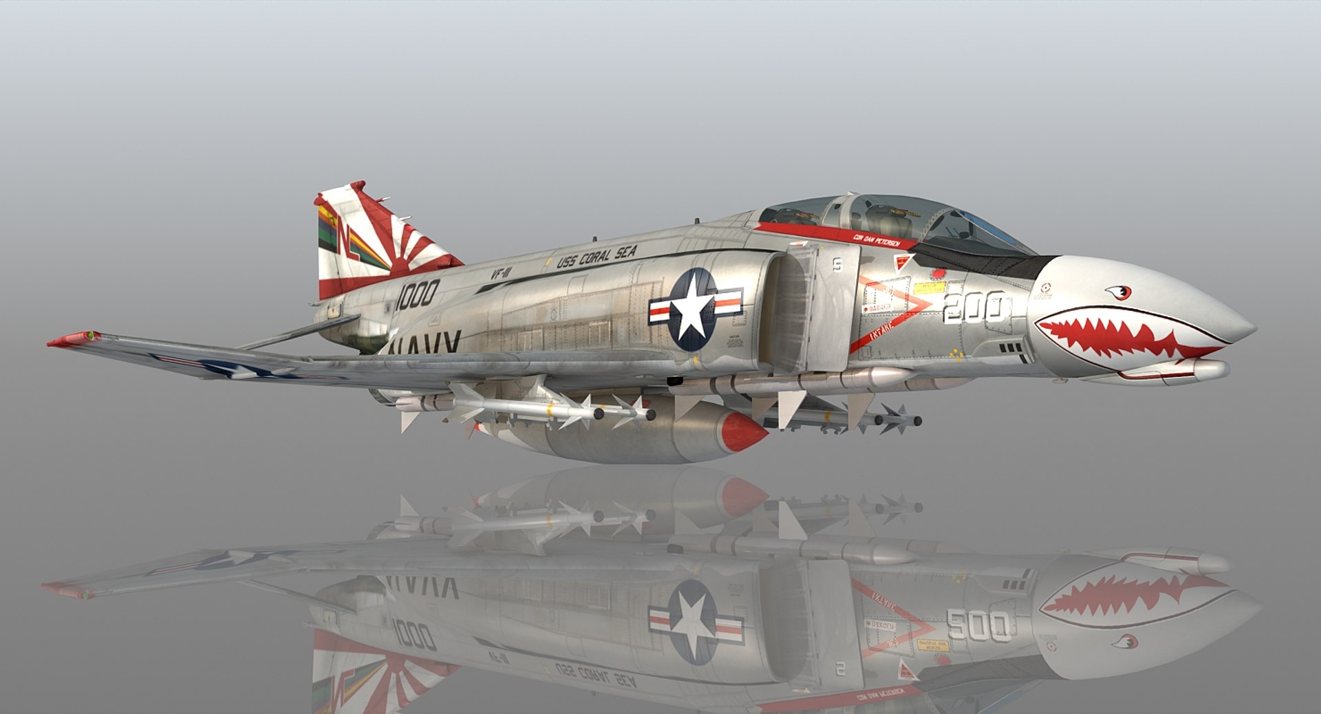 F4 BN Phantom II Sundowners VF-111 3D Model - TurboSquid 1780177