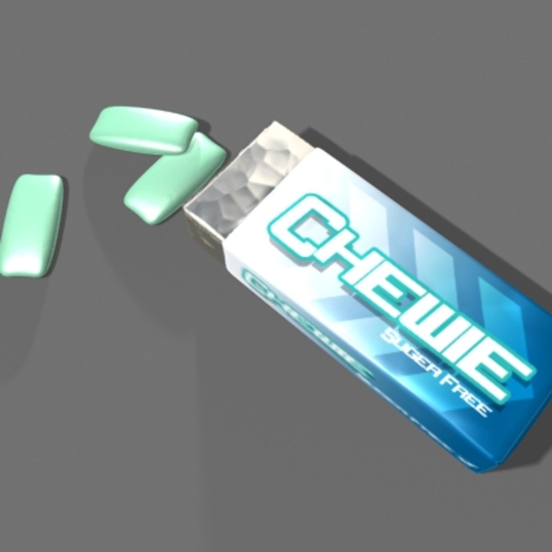 Chewing Gum 3d Model