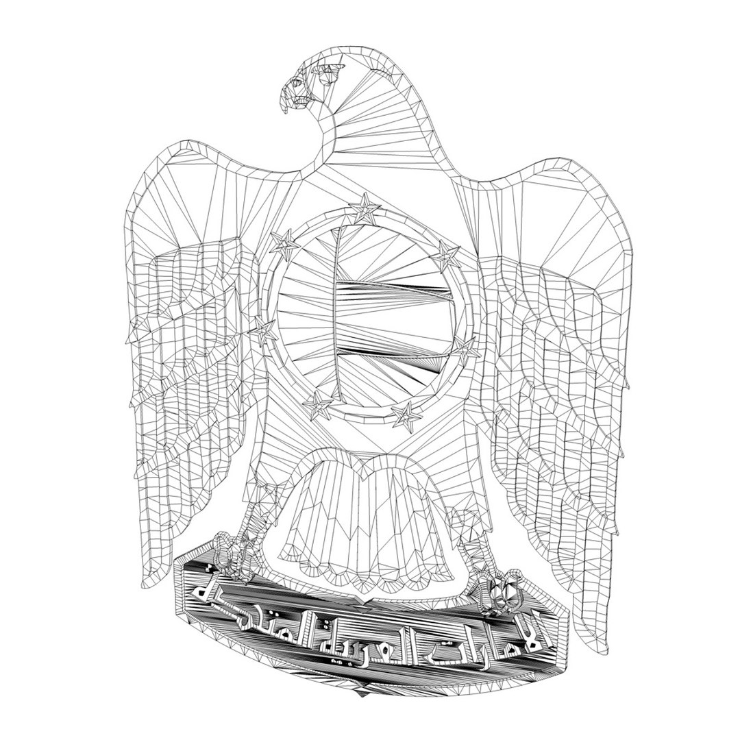 United Arab Emirates Emblems 3d C4d