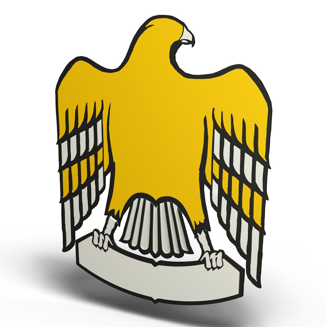 United Arab Emirates Emblems 3d C4d
