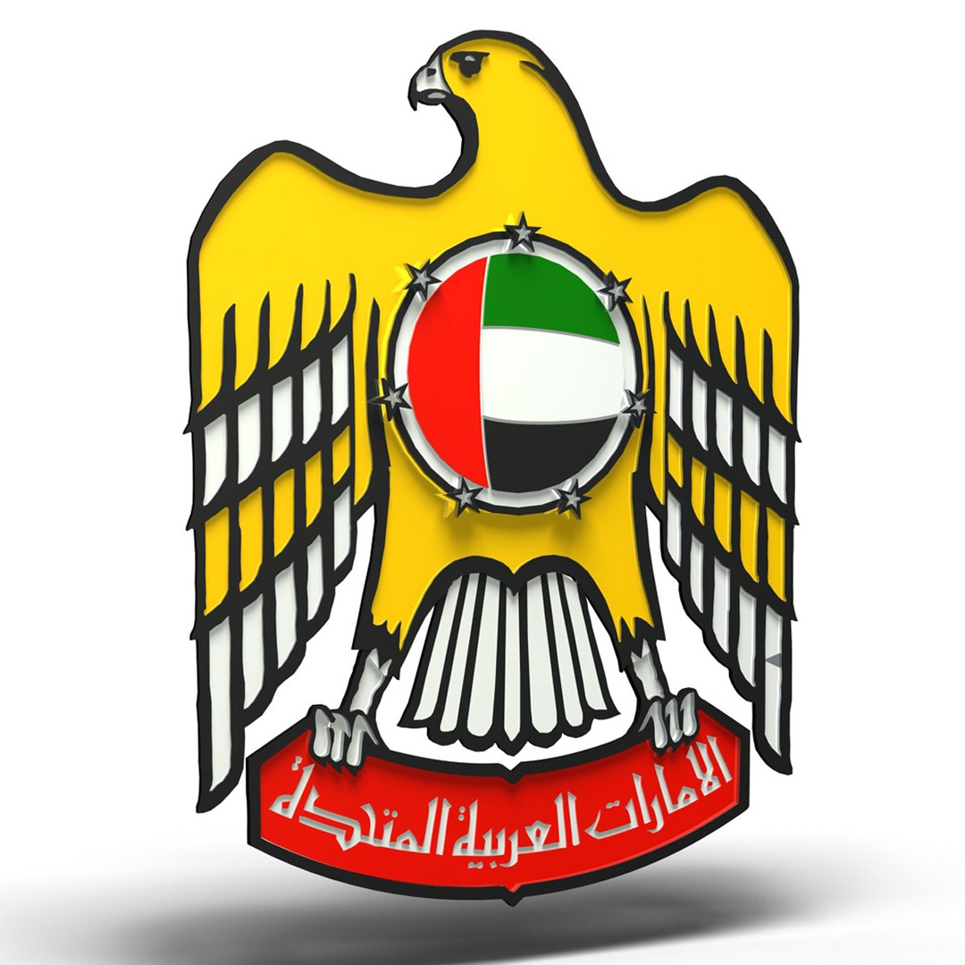 united arab emirates emblems 3d c4d