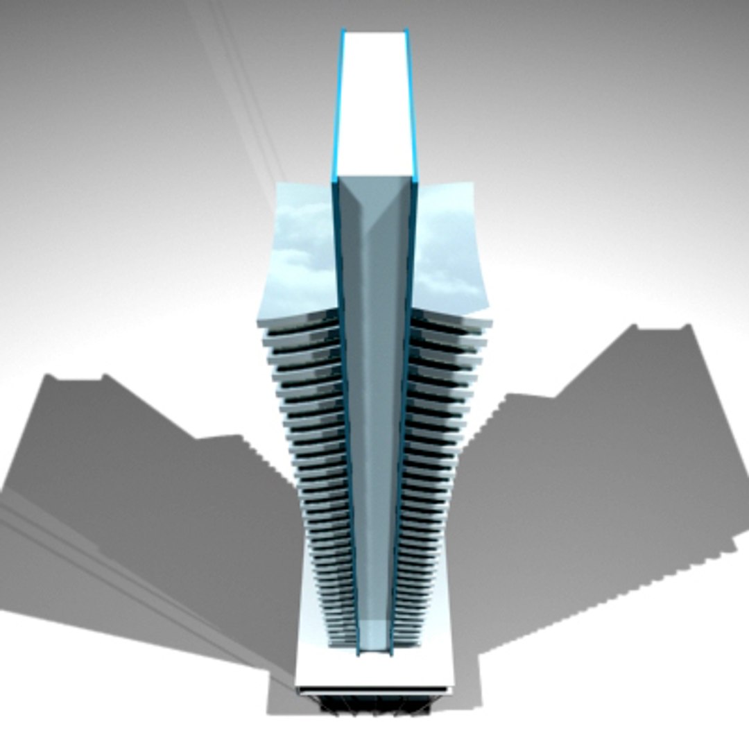 3d model of skyscraper