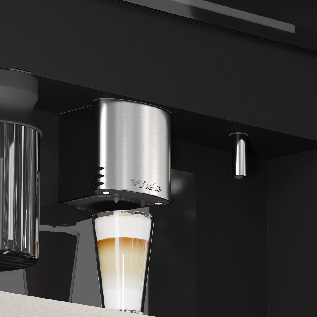 3D Miele Coffee Make With Cappuccino - TurboSquid 2128527