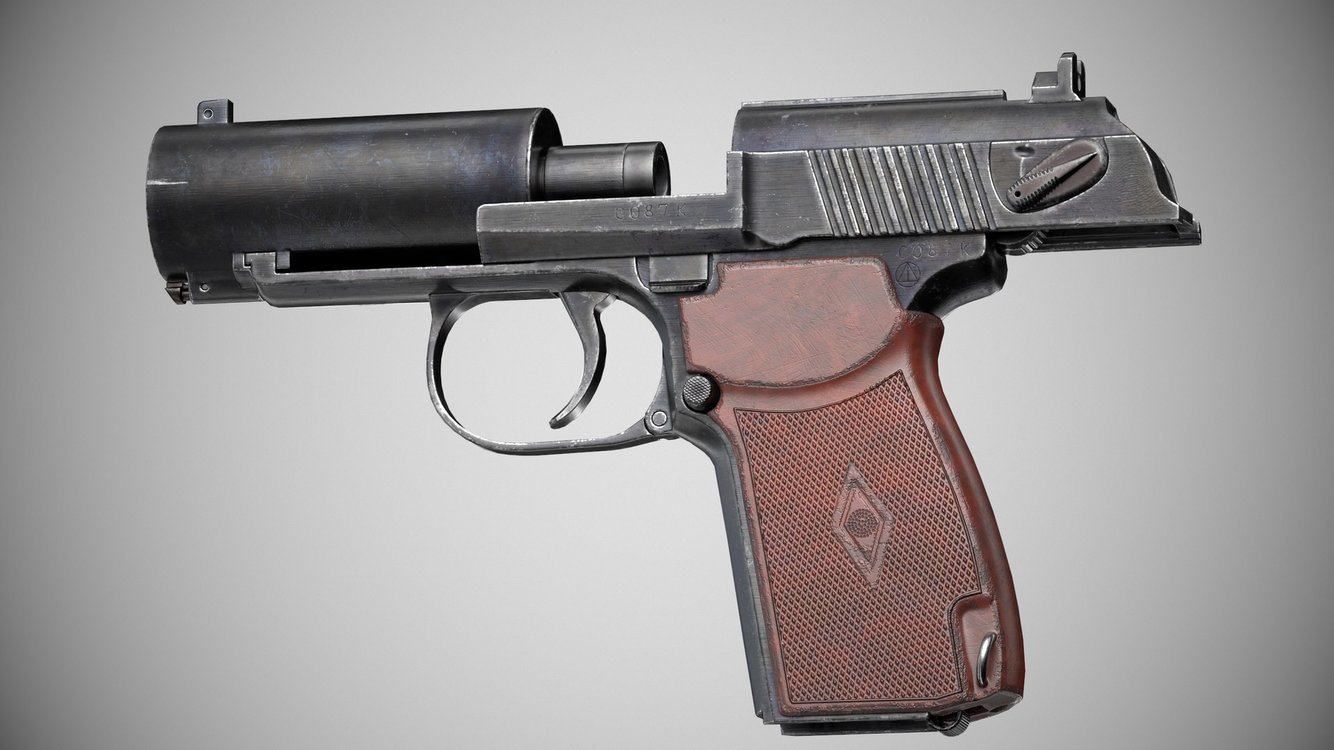 3D Makarov PB Pistol - TurboSquid 1983178