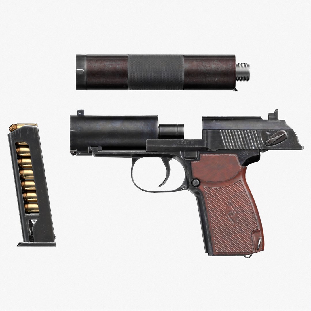modelo 3d Makarov PB Pistol - TurboSquid 1983178