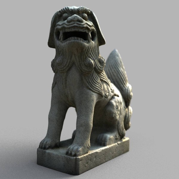 Lion-statue-005m sculpture 3D model - TurboSquid 1287516