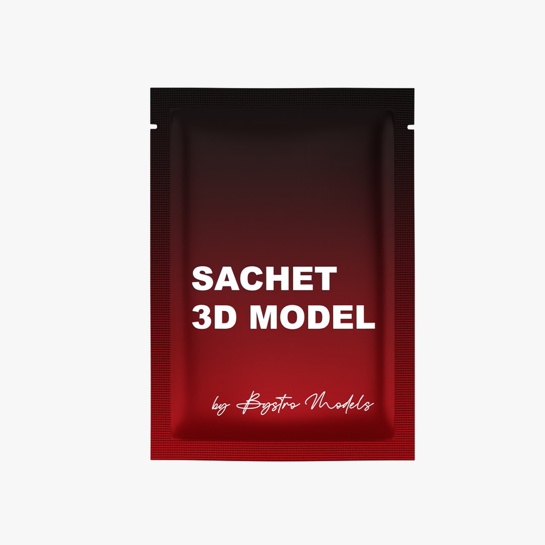 Sachet 7 3D Model - TurboSquid 2276553