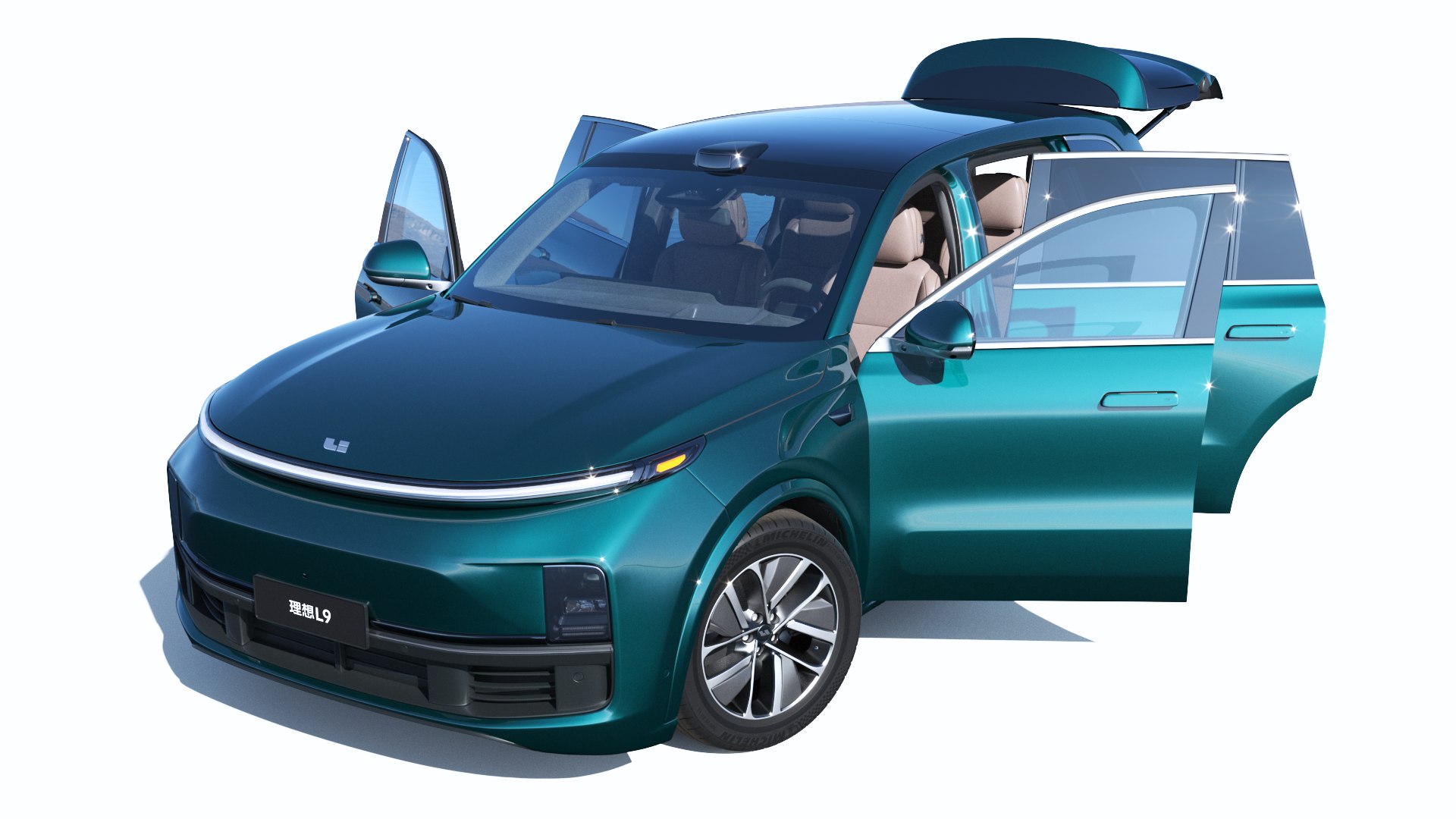 Li Auto Li L9 2023 with interior 3D model - TurboSquid 2153335