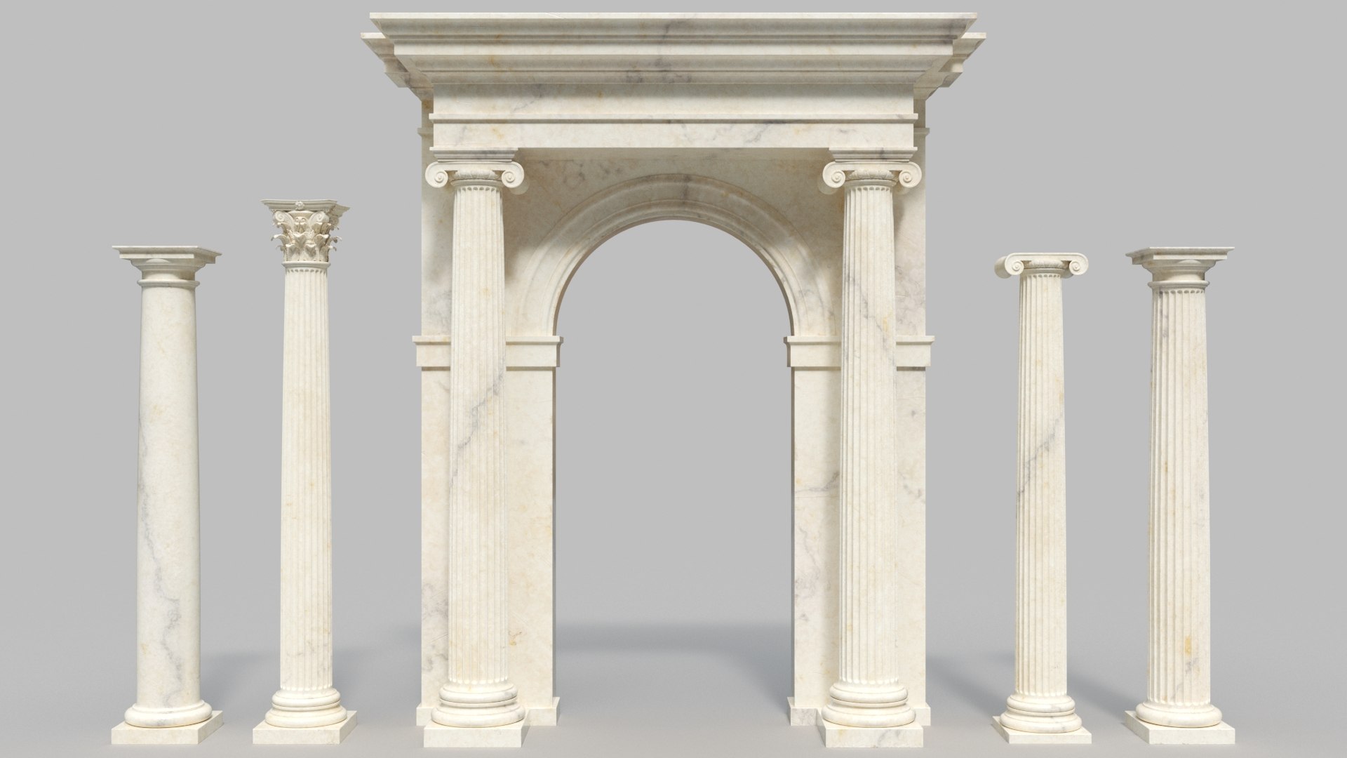 3D model Classic Columns Collection - TurboSquid 1827365