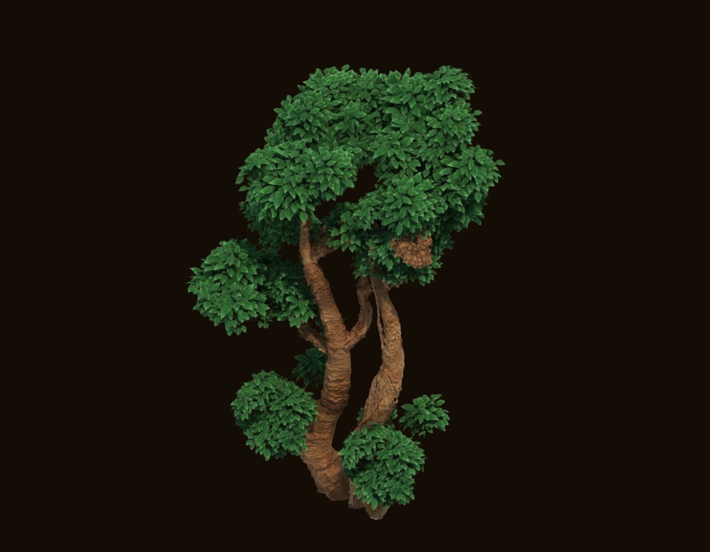 3D Model Cartoon Tree Dead Pine - TurboSquid 1577907