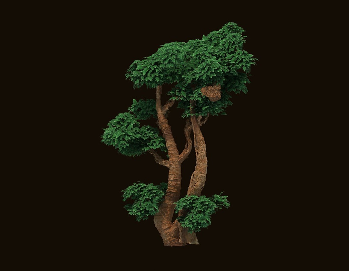 3D Model Cartoon Tree Dead Pine - TurboSquid 1577907
