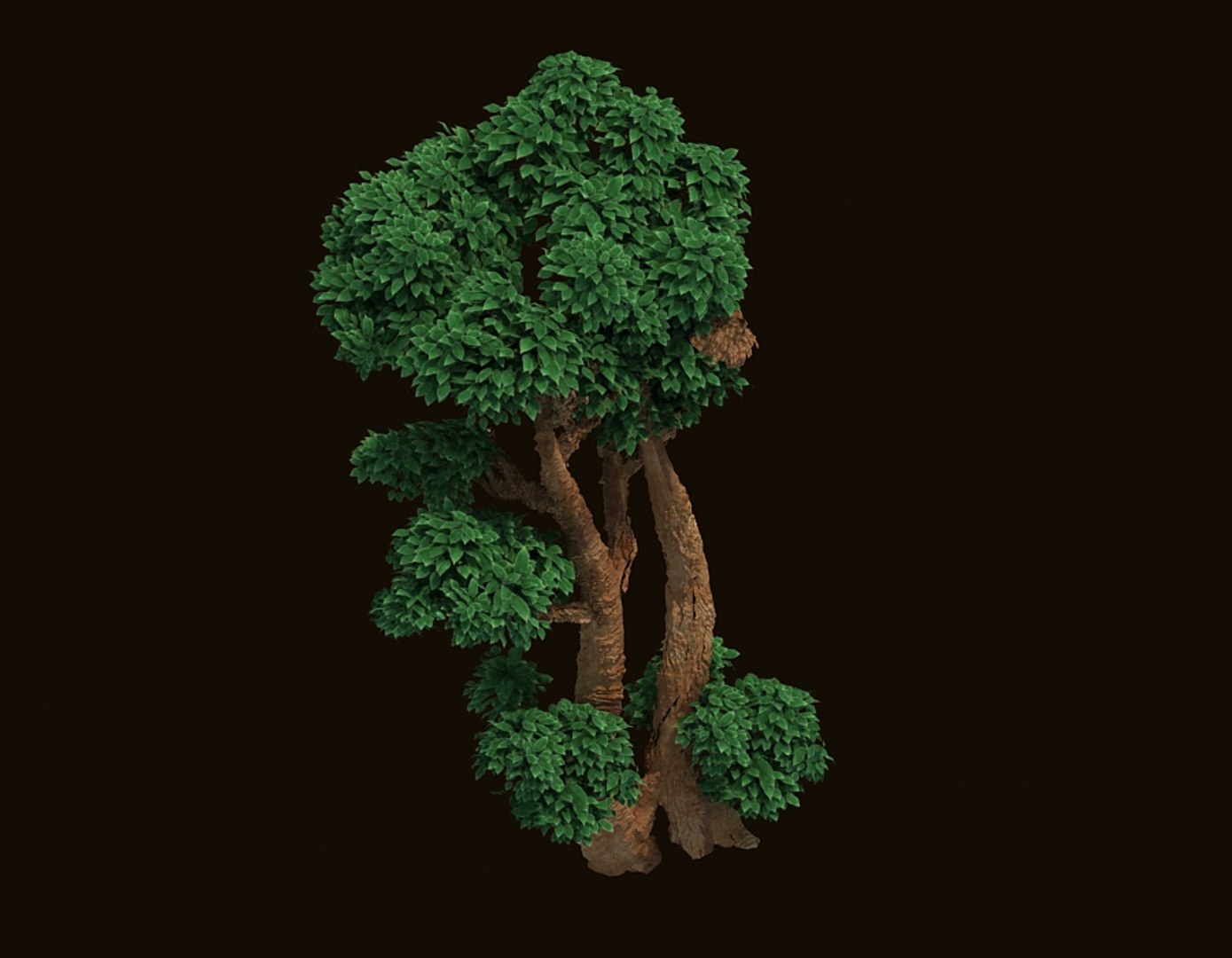 3D Model Cartoon Tree Dead Pine - TurboSquid 1577907