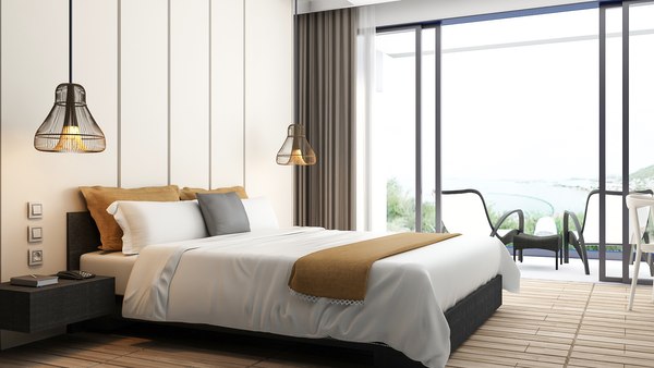 modelo 3d Dormitorio moderno - TurboSquid 1585822