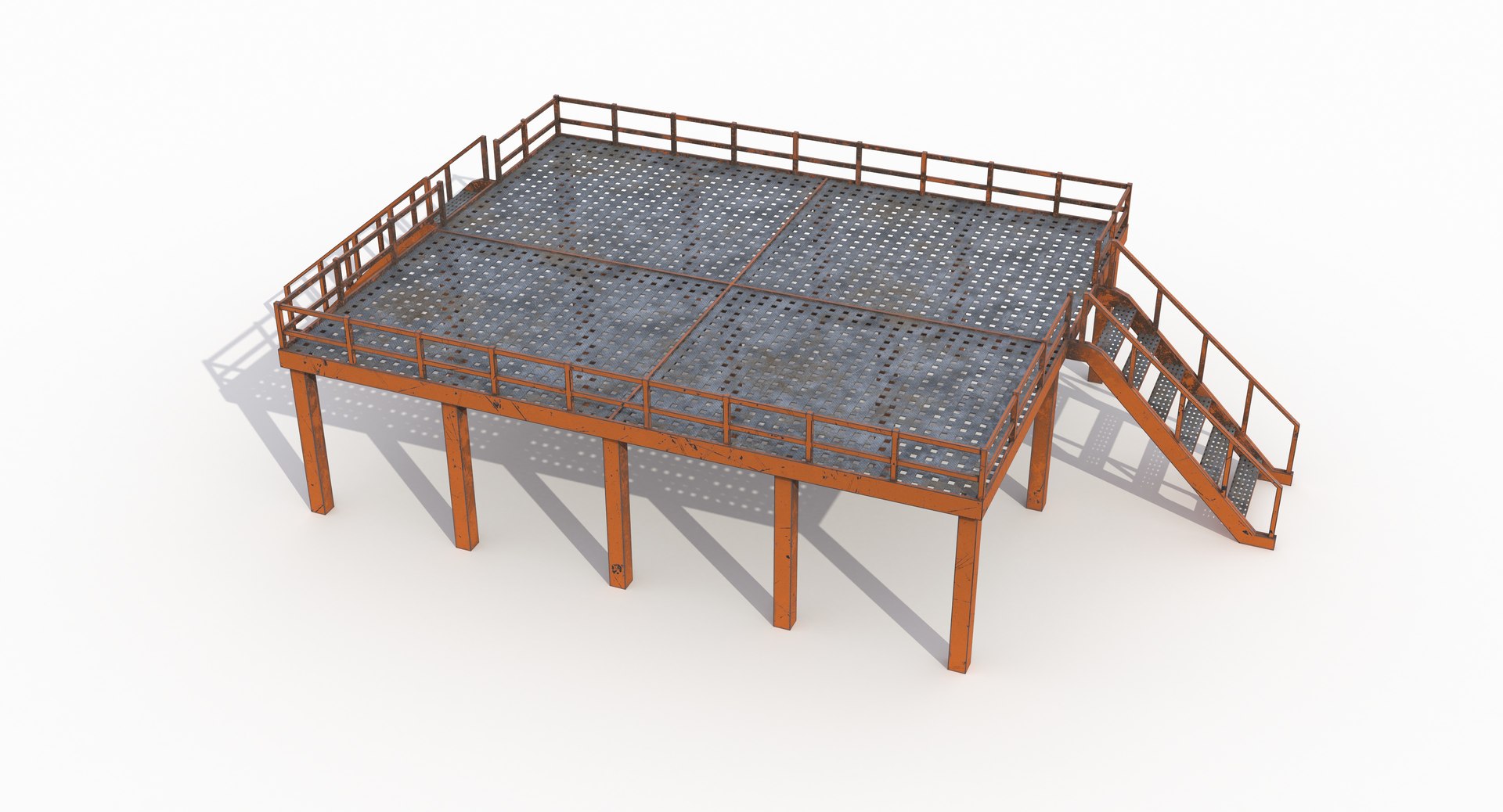 Metal Platform 2 3D Model - TurboSquid 2302125
