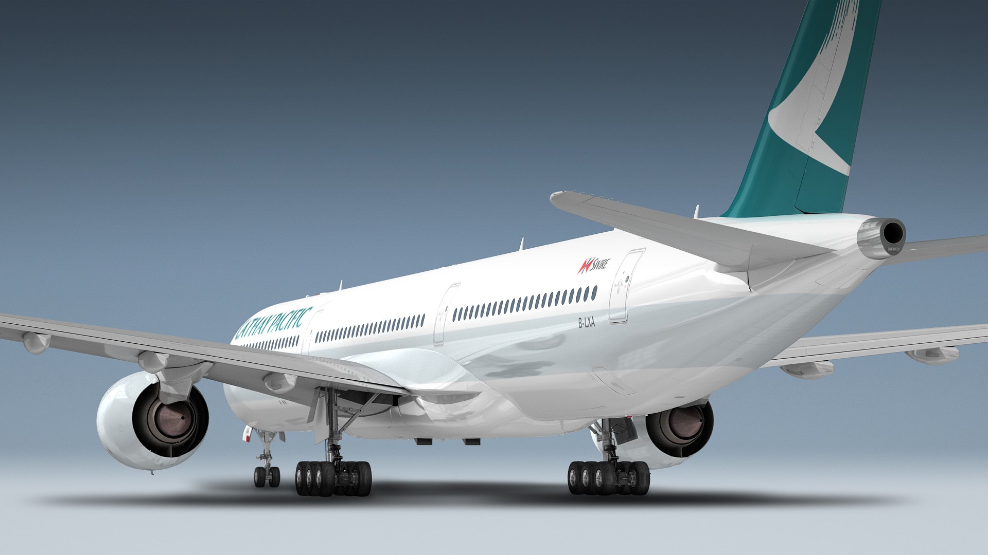 Airbus A350-1000 Cathay Pacific 3D - TurboSquid 1963546