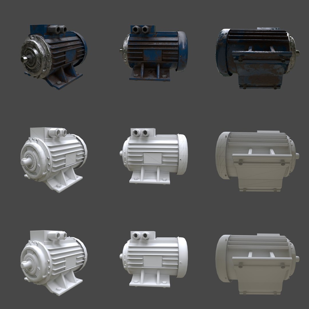 Electric Motor 3D Model - TurboSquid 1342767