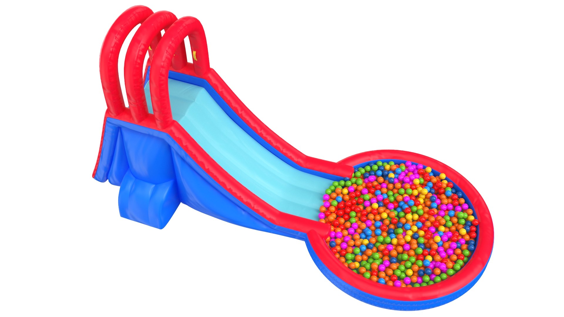 3D Two Inflatables Slides Model - TurboSquid 1923383