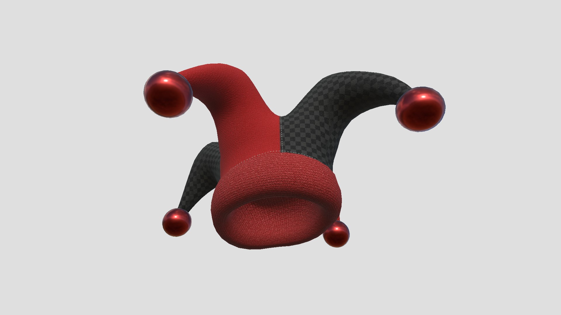 Jester Hat 04 Red Black - Character Fashion Design 3D - TurboSquid 1798561