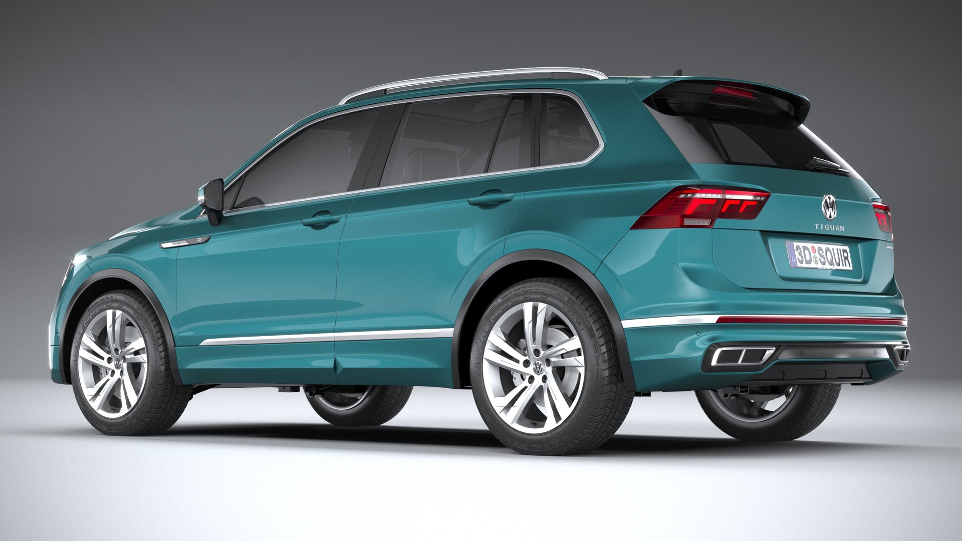 Volkswagen tiguan r-line model - TurboSquid 1601222