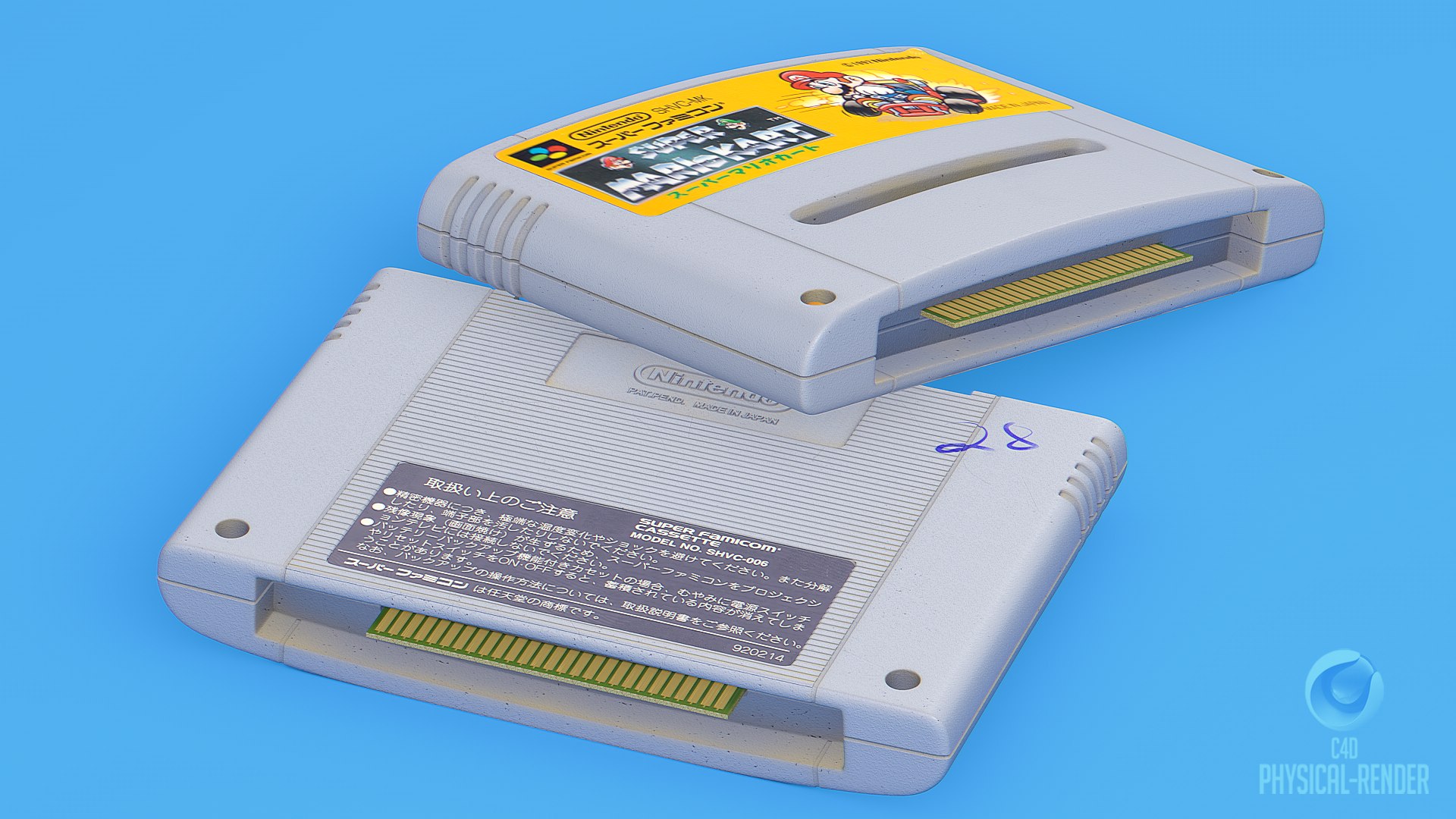 3D Model Realistic Mario Kart Super NES Japan Cartridge 8K - TurboSquid ...