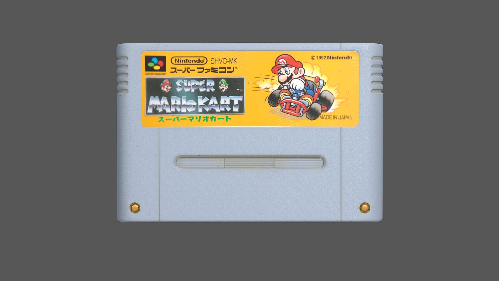 3D model Realistic Mario Kart Super NES Japan Cartridge 8K - TurboSquid ...