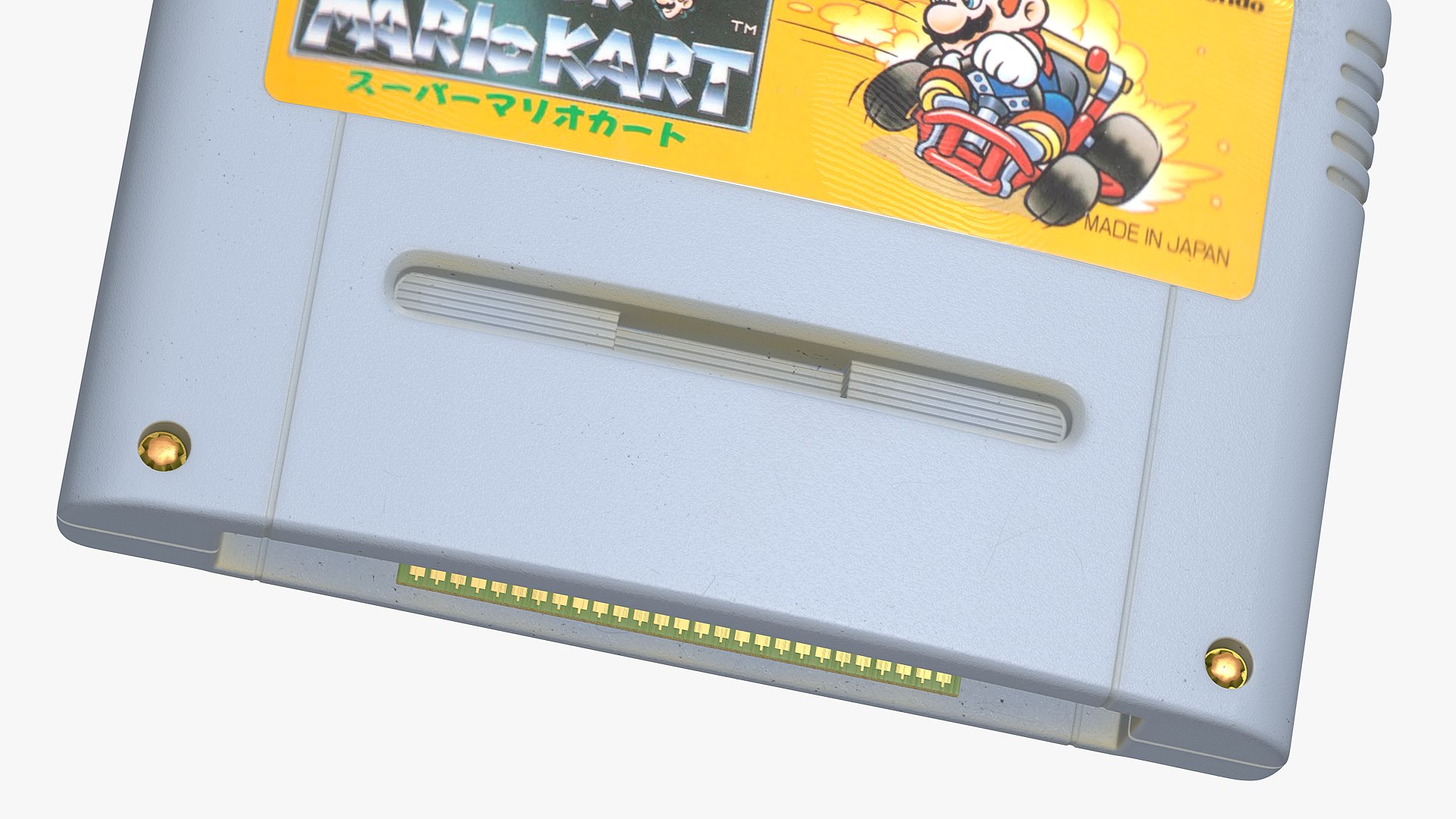 3D Model Realistic Mario Kart Super NES Japan Cartridge 8K - TurboSquid ...