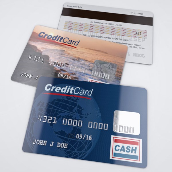 3D model bank card - TurboSquid 1566577
