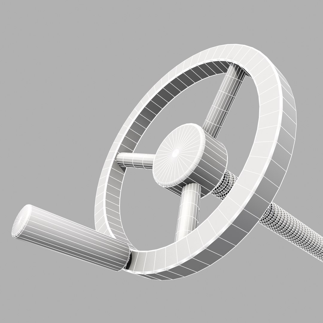 Threaded Crank 3d Model