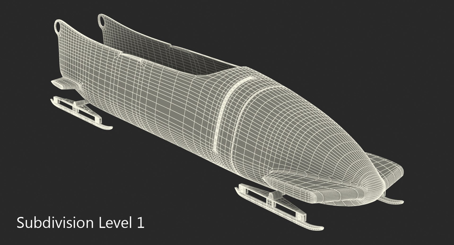 Bobsled Person Generic 3d Model