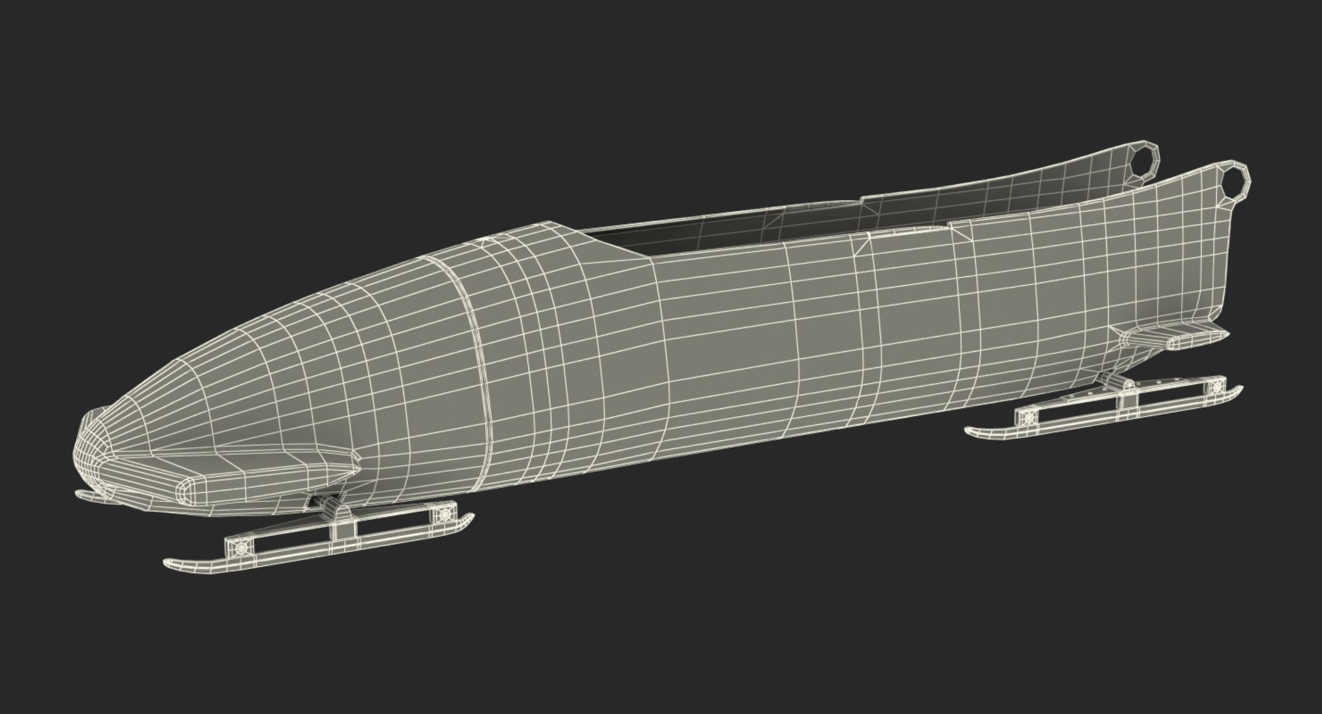 Bobsled Person Generic 3d Model